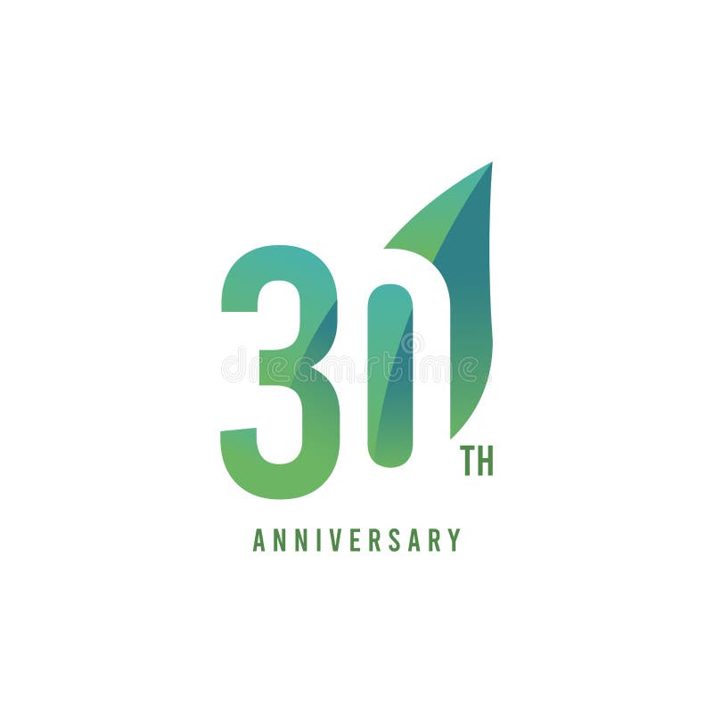 30 Th Anniversary Logo Vector Template Design Illustration Stock Vector ...