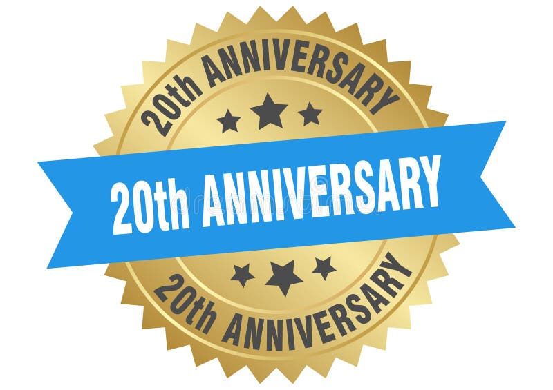 20th Anniversary Badge Gold Stock Illustrations – 1,086 20th Anniversary Badge Gold Stock ...