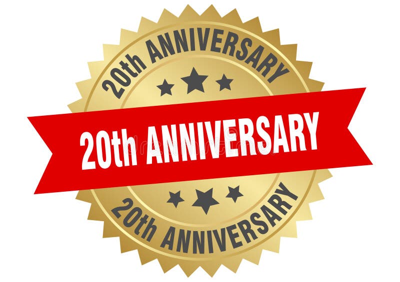 20th Anniversary Badge Gold Stock Illustrations – 1,079 20th ...