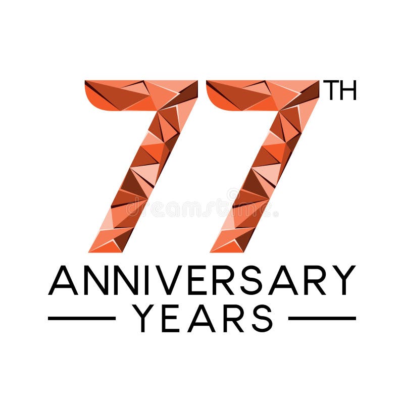 77th Anniversary Celebration, Luxurious 77 Years Anniversary Logo ...