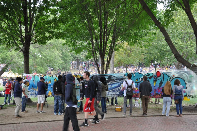 The 25th Annual Boston Freedom Rally in 2014 Editorial Stock Image ...