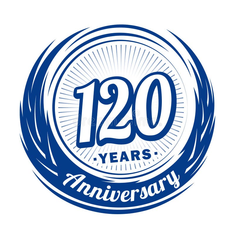 120 Year Anniversary. Elegant Anniversary Design. 120th Logo. Stock ...