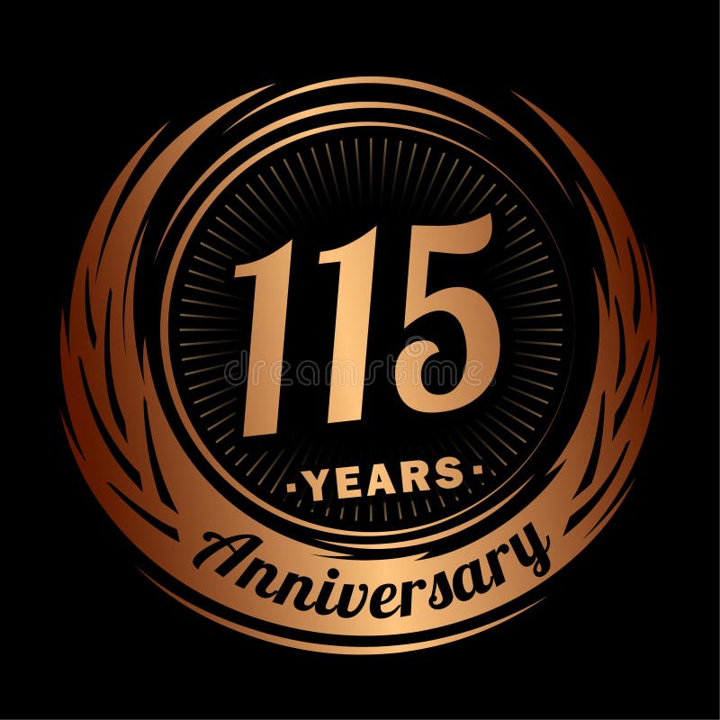 115 Year Anniversary. Elegant Anniversary Design. 115th Logo. Stock ...
