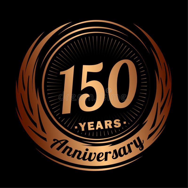 150 Year Anniversary. Elegant Anniversary Design. 150th Logo. Stock ...
