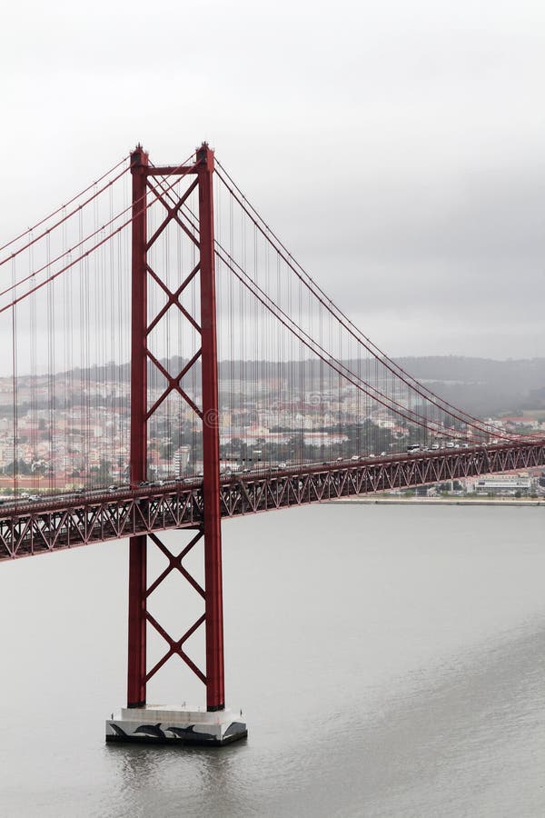 The 25th of April Bridge, Lisbon Stock Photo - Image of metal ...