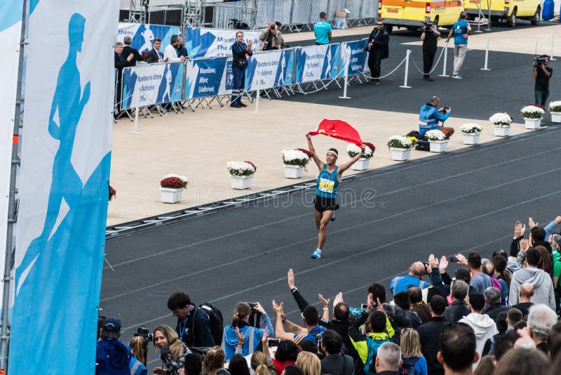 35th Athens Classic Marathon, the Authentic Editorial Image - Image of ...