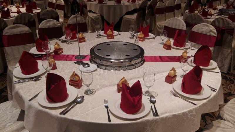 7th Aug 2016, Kuala Lumpur, Malaysia. a Banquet Wedding Dinner Function ...