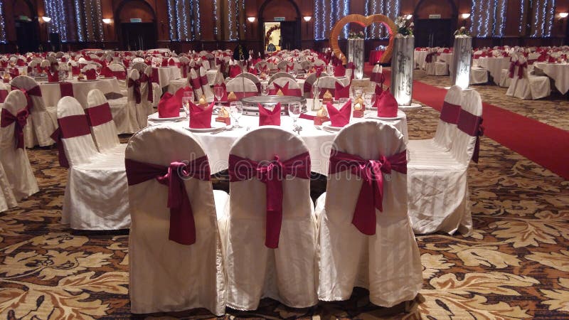 7th Aug 2016, Kuala Lumpur, Malaysia. a Banquet Wedding Dinner Function ...