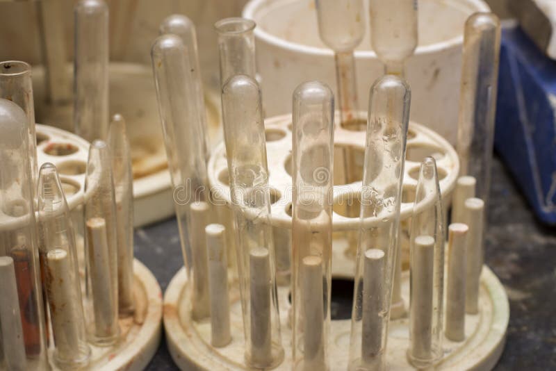 Different Types of Testing Jars or Tubes in a Laboratory Editorial ...