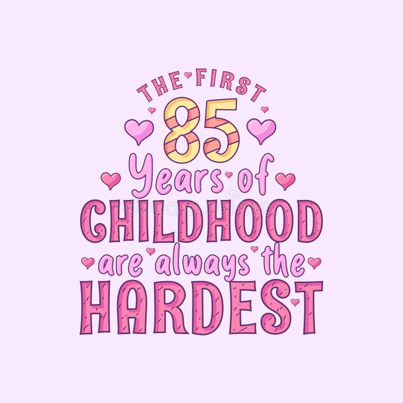 85th Birthday Logo, 85 Years Birthday Celebration Stock Vector ...