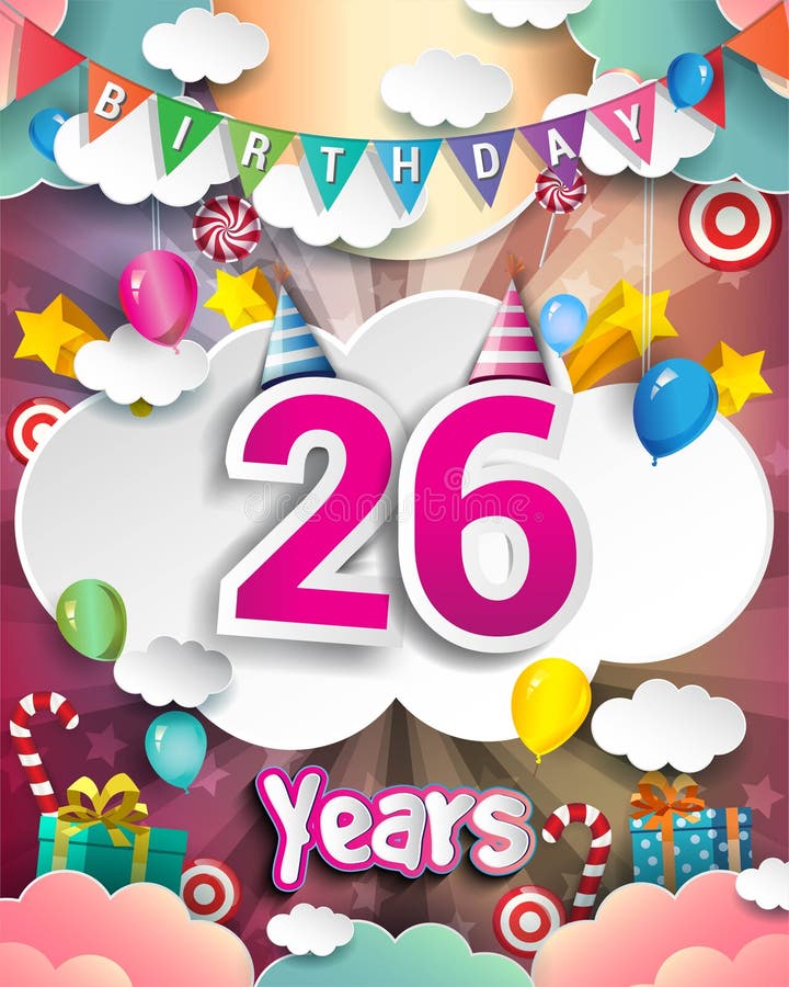 26th Birthday Stock Illustrations – 827 26th Birthday Stock ...