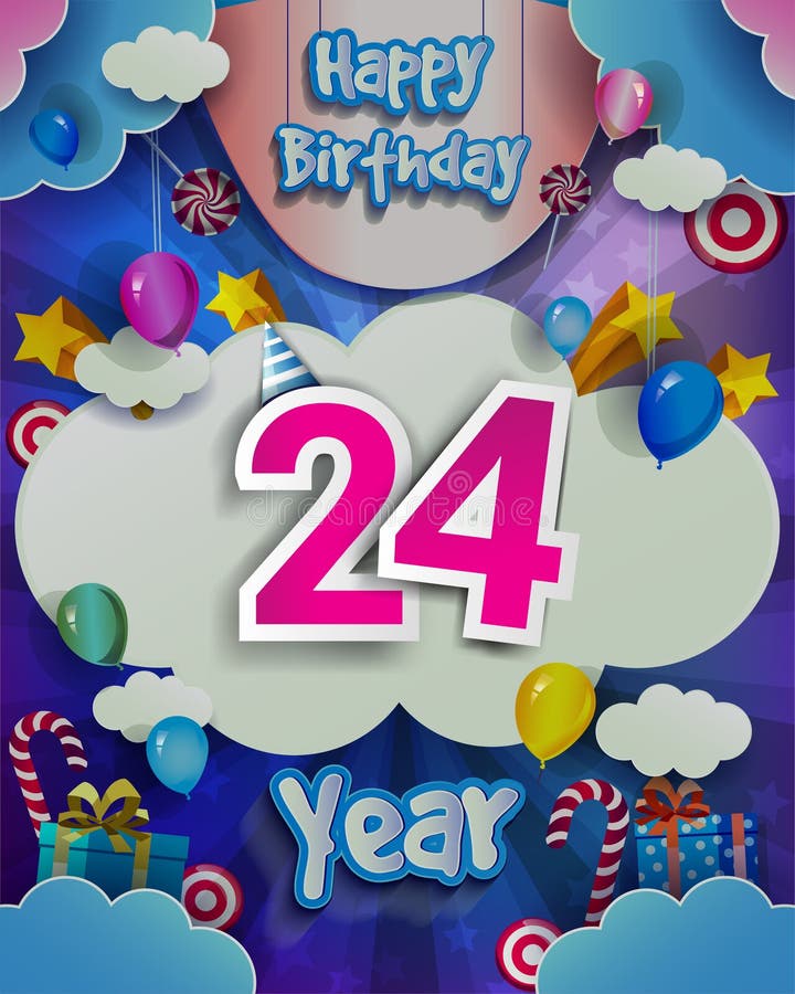 24th Birthday Stock Illustrations – 547 24th Birthday Stock ...