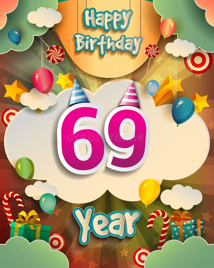 69th Birthday Stock Illustrations – 373 69th Birthday Stock ...
