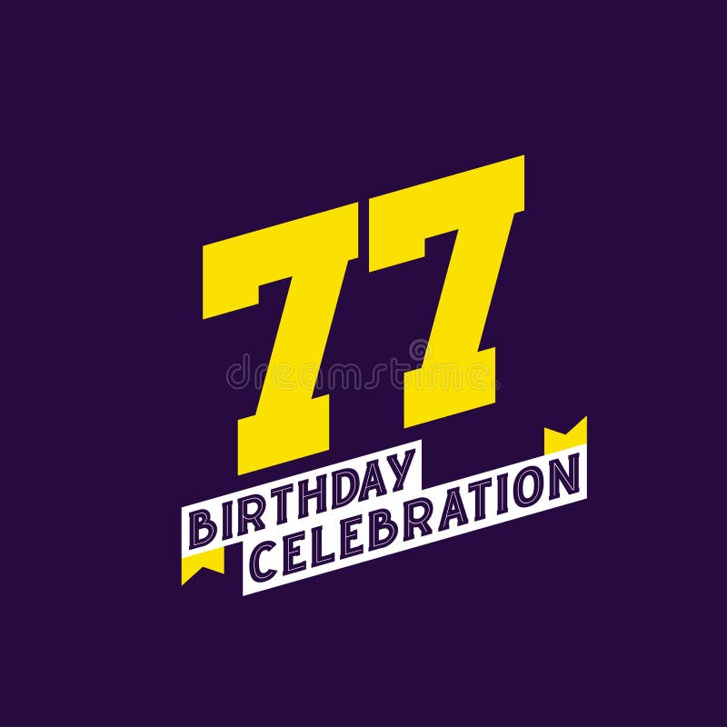 77th Birthday Stock Illustrations – 424 77th Birthday Stock ...