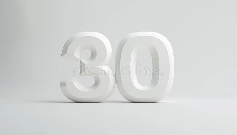 30th Birthday Continuous Contour Stock Photo - Image of vintage ...