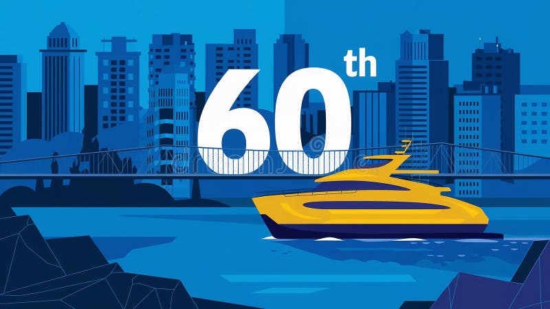 A 60th Birthday Greeting Card with the Text Happy 60th Birthday Stock ...