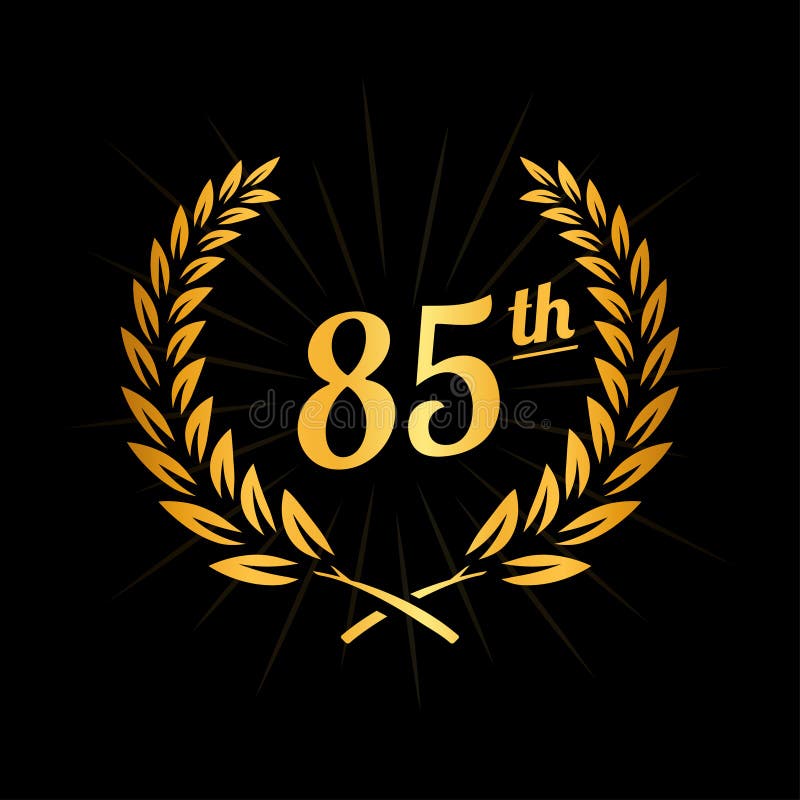 85 Years Anniversary Celebration Design Template. 85th Anniversary Logo ...
