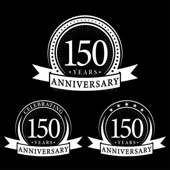 150 Years Anniversary Celebration Logotype. 150th Anniversary Logo ...