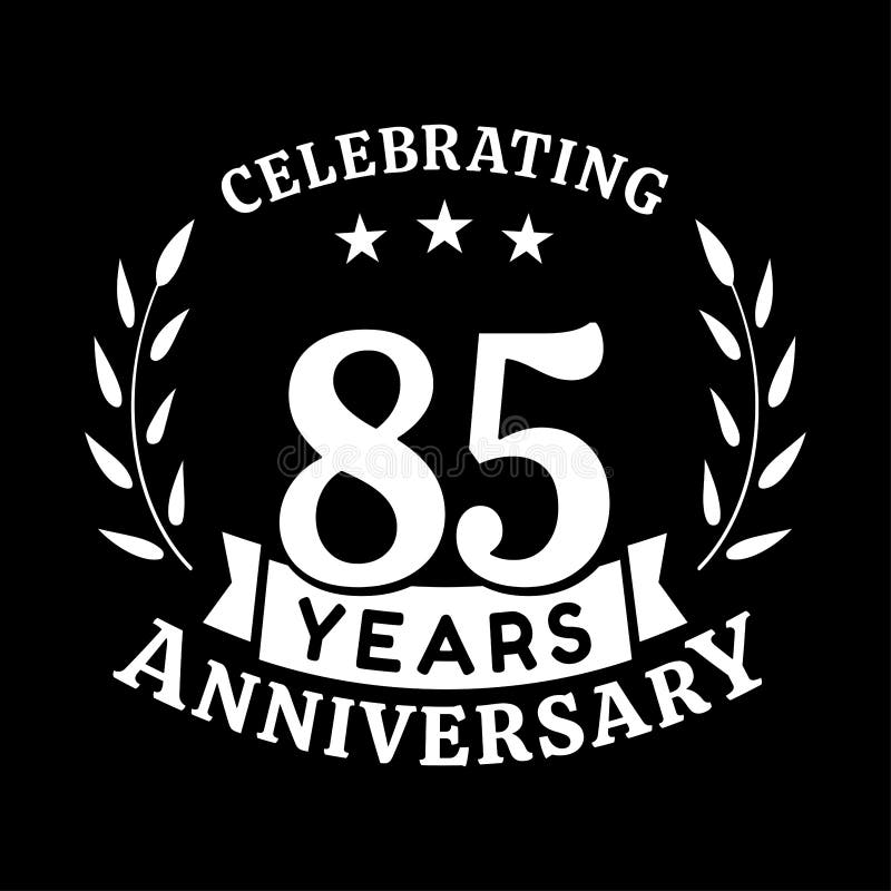 85 Years Anniversary Celebration Logotype. 85th Anniversary Logo ...