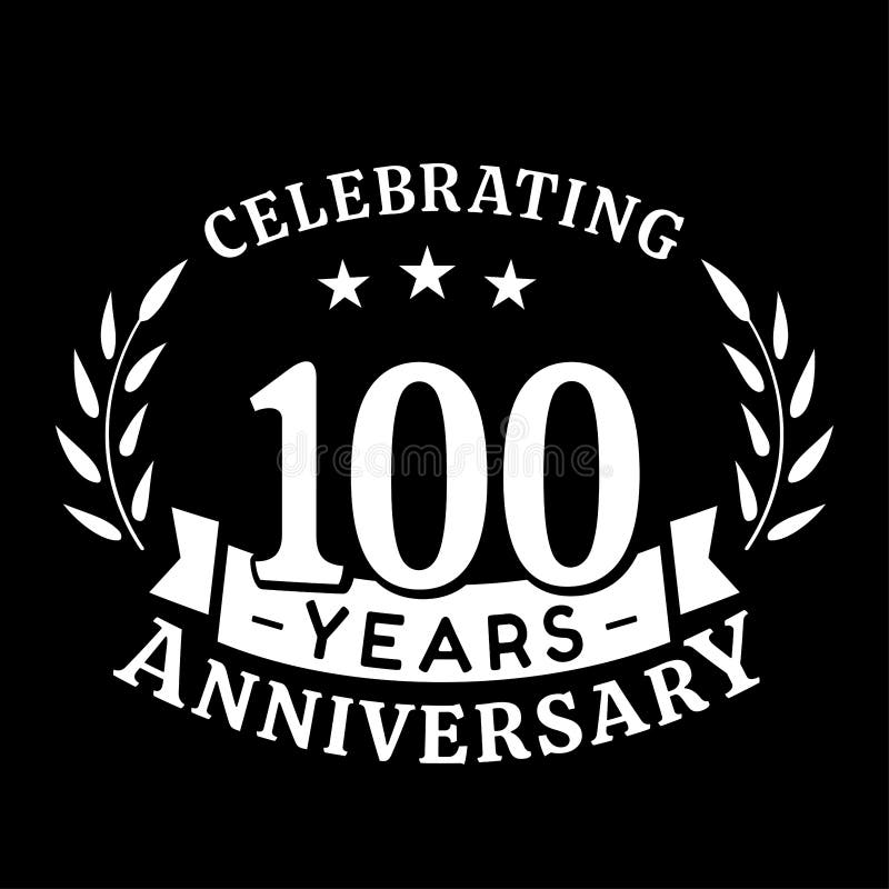 100 Years Anniversary Celebration Logotype. 100th Anniversary Logo ...