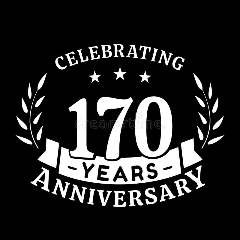 170 Years Anniversary Celebration Logotype. 170th Anniversary Logo ...