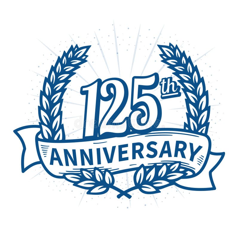 125 Years Anniversary Celebration Logotype. 125th Anniversary Logo ...