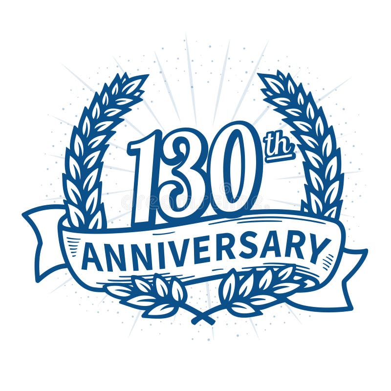 130 Years Anniversary Celebration Logotype. 130th Anniversary Logo ...