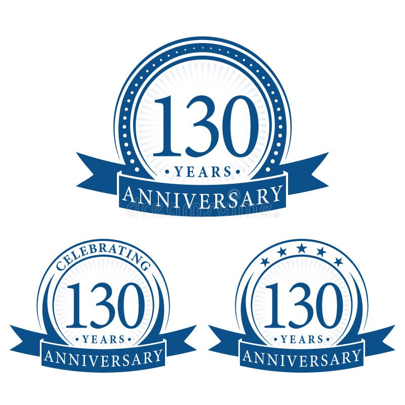 130 Years Anniversary Celebration Logotype. 130th Anniversary Logo ...