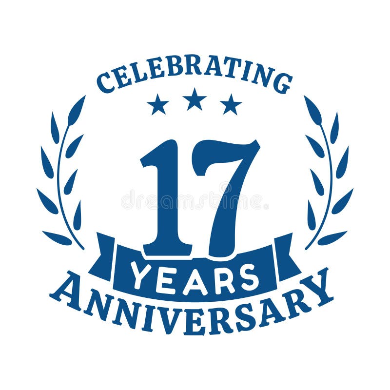 17 Years Anniversary Celebration Logotype. 17th Anniversary Logo ...