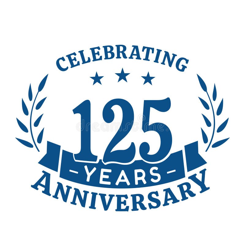 125 Years Anniversary Celebration Logotype. 125th Anniversary Logo ...