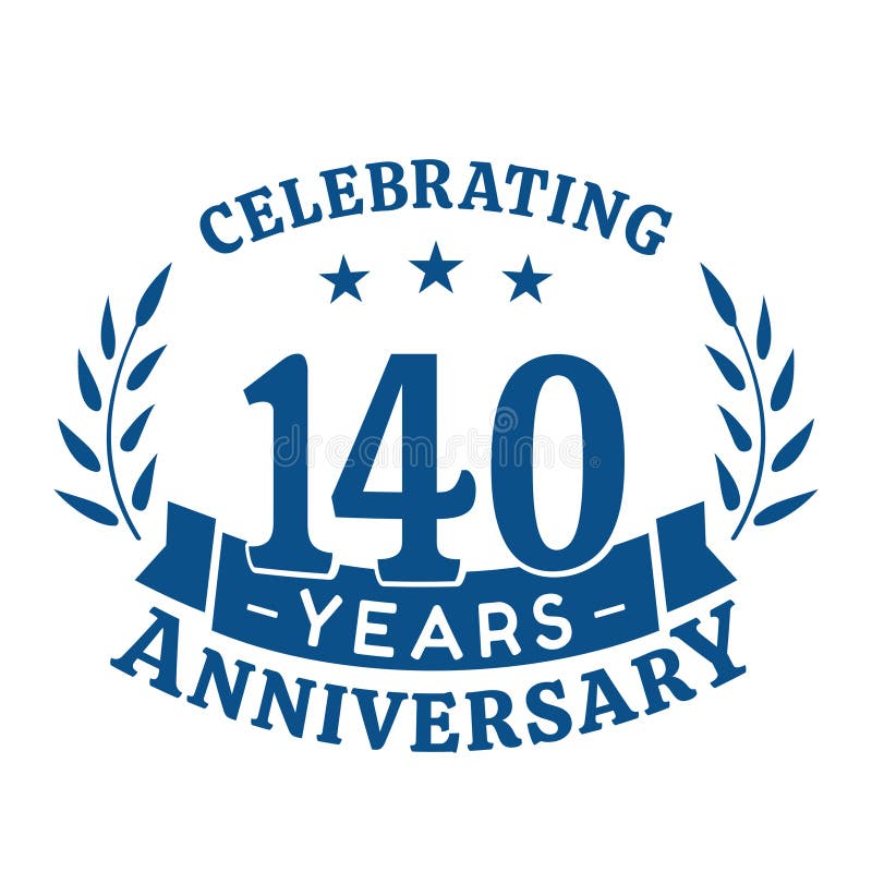140 Years Anniversary Celebration Logotype. 140th Anniversary Logo ...