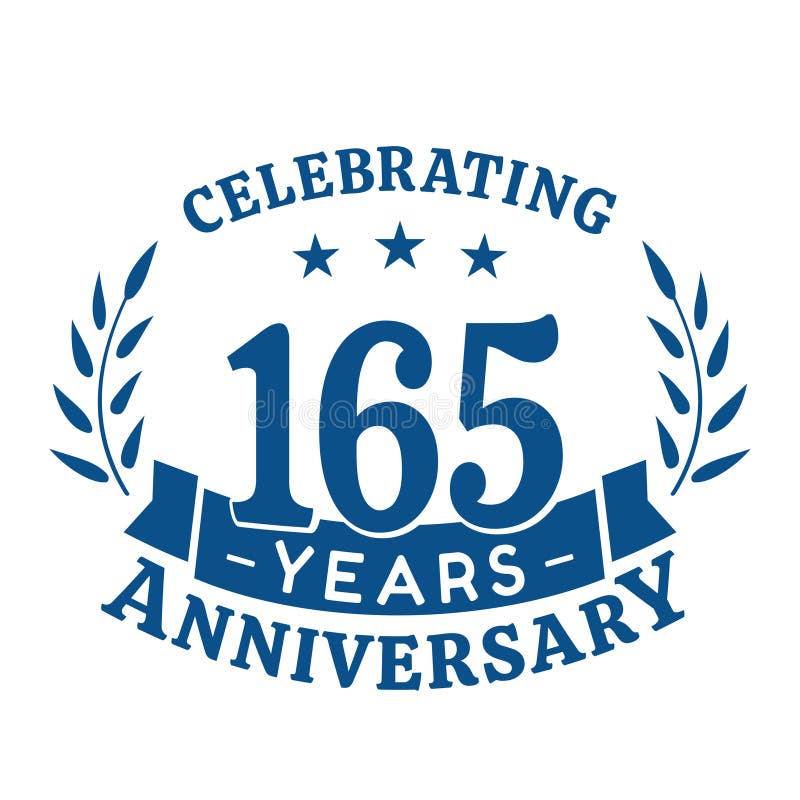 165 Years Anniversary Celebration Logotype. 165th Anniversary Logo ...