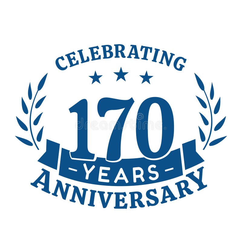 170 Years Anniversary Celebration Logotype. 170th Anniversary Logo ...