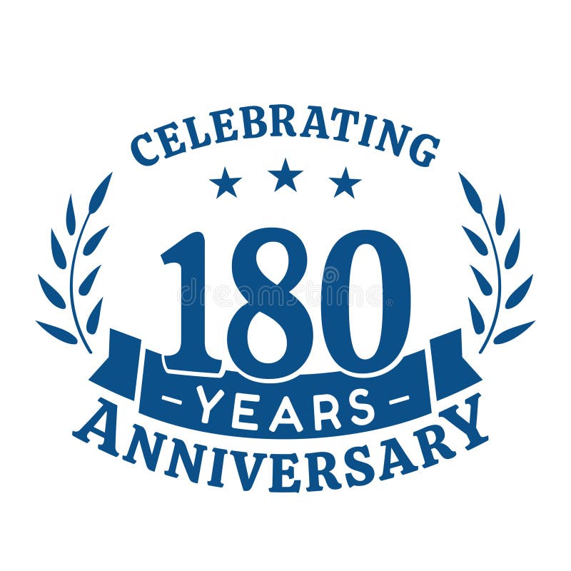 180 Years Anniversary Celebration Logotype. 180th Anniversary Logo ...