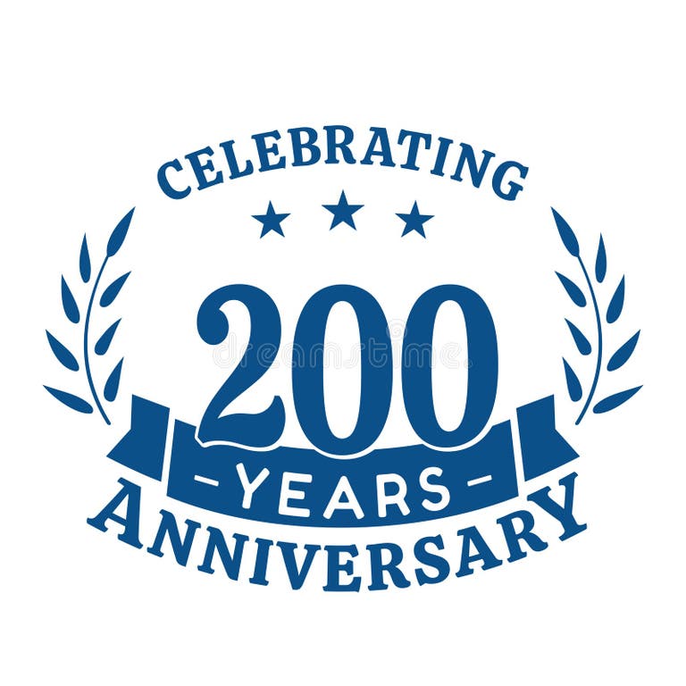 200 Years Anniversary Celebration Logotype. 200th Anniversary Logo ...