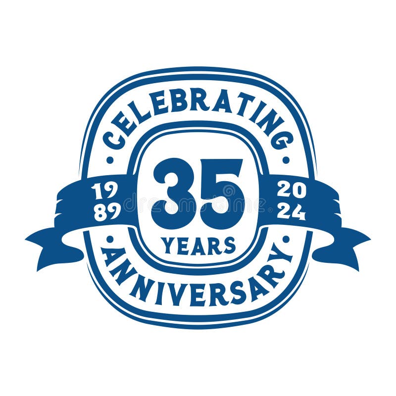 35th Anniversary Celebration Logo Design Template. 35th Anniversary ...