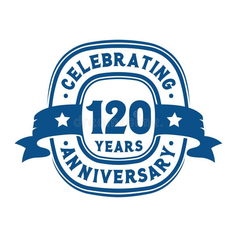 120th Anniversary Celebration Logo Design Template. 120th Anniversary ...