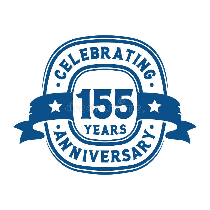 155th Anniversary Celebration Logo Design Template. 155th Anniversary ...