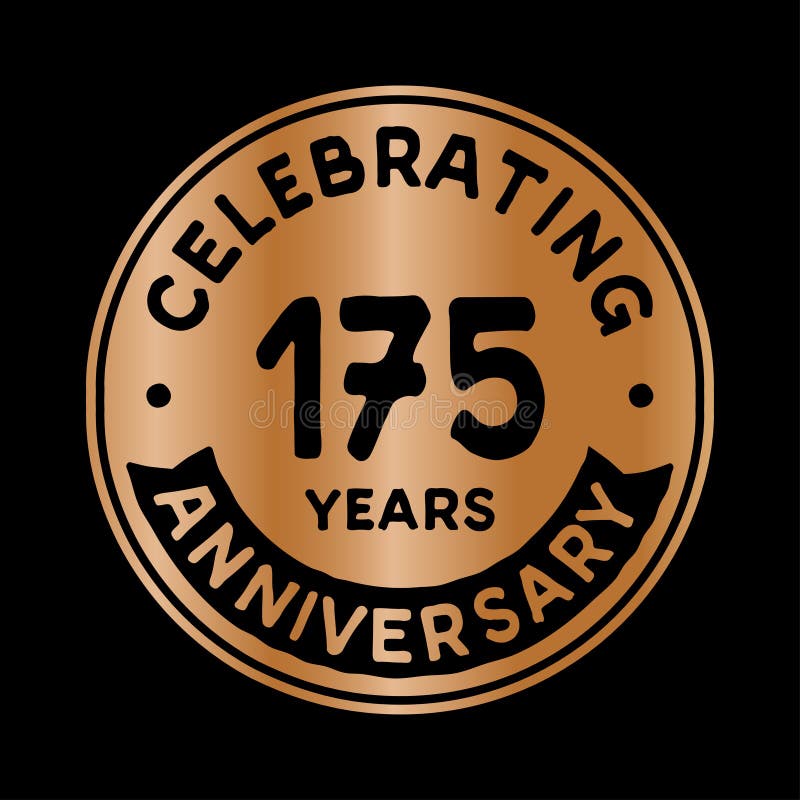 175 Years Celebrating Anniversary Design Template. 175th Anniversary ...