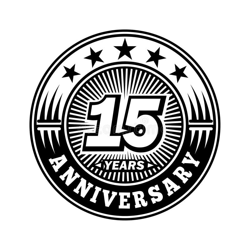 15 Years Anniversary Celebration. 15th Anniversary Logo Design. Fifteen ...