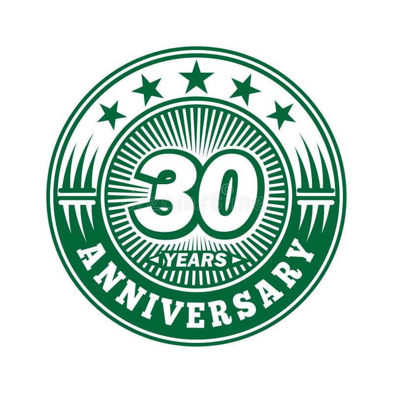 30 Years Anniversary Celebration. 30th Anniversary Logo Design. Thirty ...