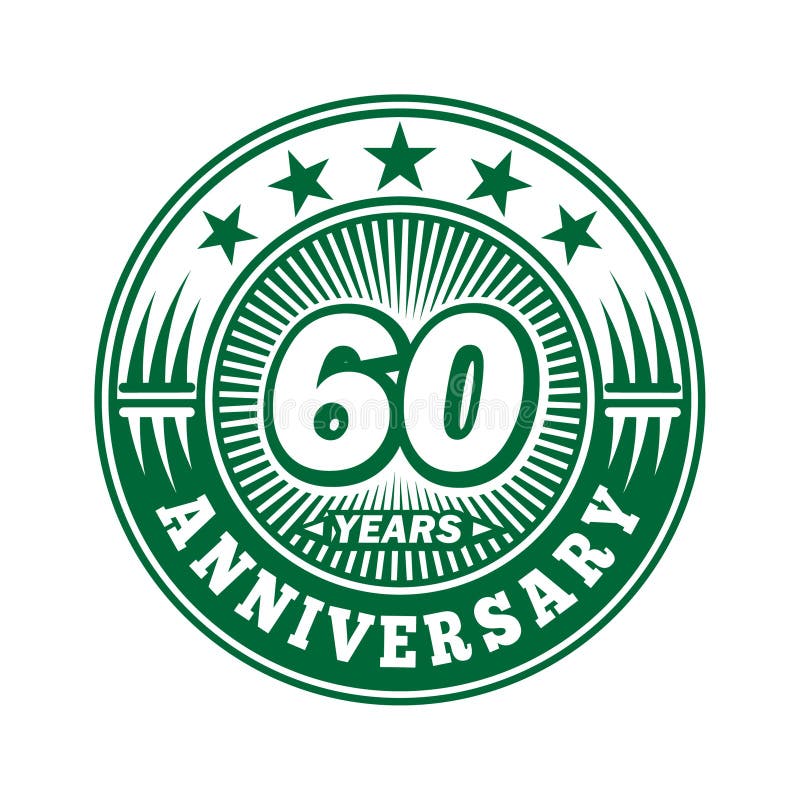 60 Years Anniversary Celebration. 60th Anniversary Logo Design. Sixty ...