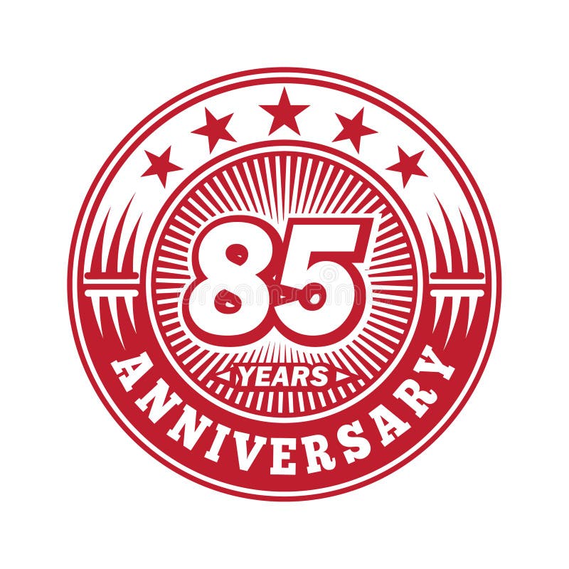 85 Years Anniversary Celebration. 85th Anniversary Logo Design. Eighty ...