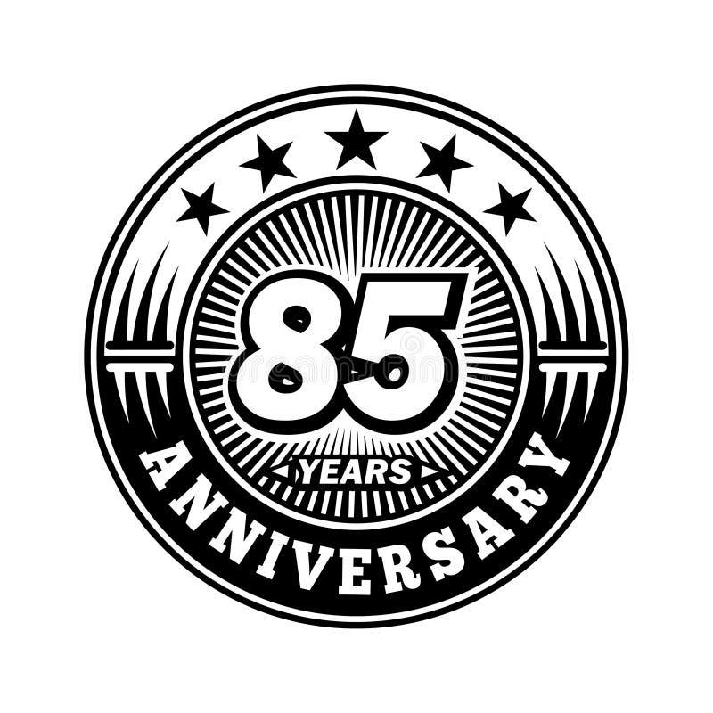 85 Years Anniversary Celebration. 85th Anniversary Logo Design. Eighty ...
