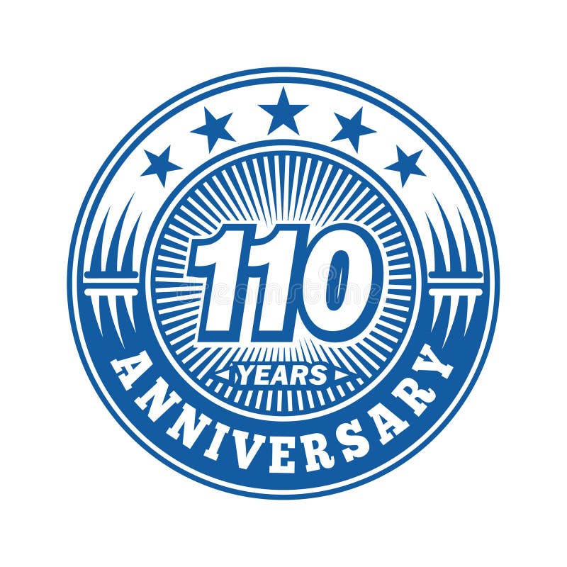 110 Years Anniversary Celebration. 110th Anniversary Logo Design ...
