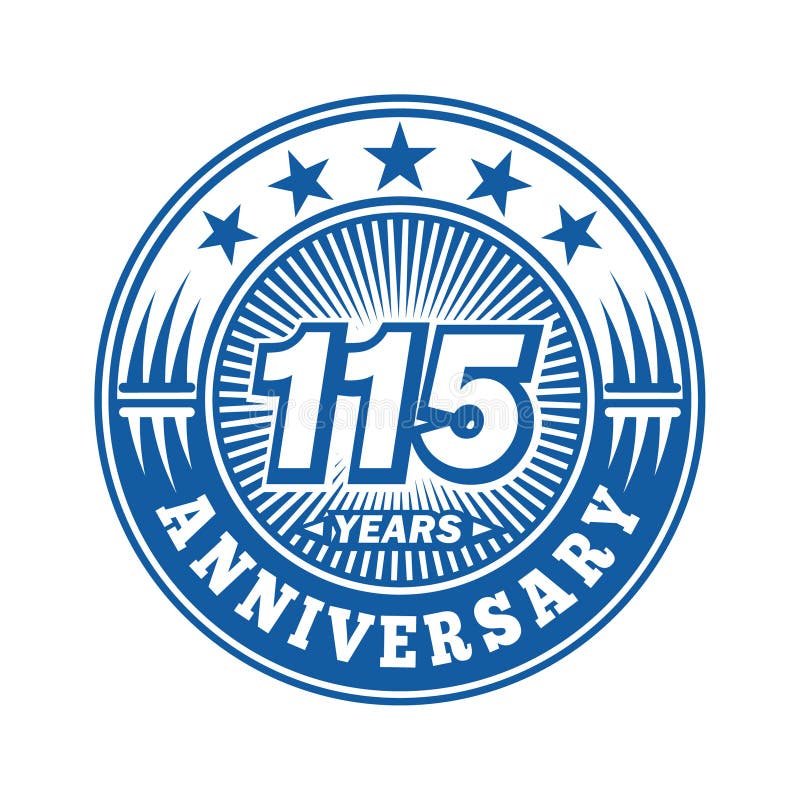 115 Years Anniversary Celebration. 115th Anniversary Logo Design ...