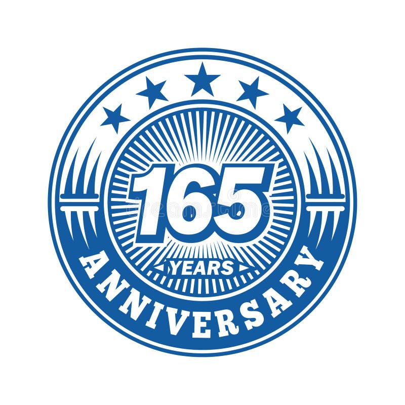 165 Years Anniversary Celebration. 165th Anniversary Logo Design ...