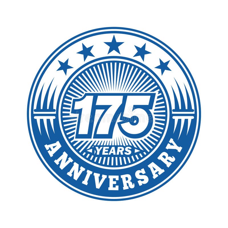 175 Years Anniversary Celebration. 175th Anniversary Logo Design ...