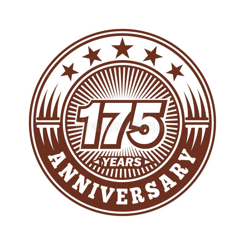 175 Years Anniversary Celebration. 175th Anniversary Logo Design ...