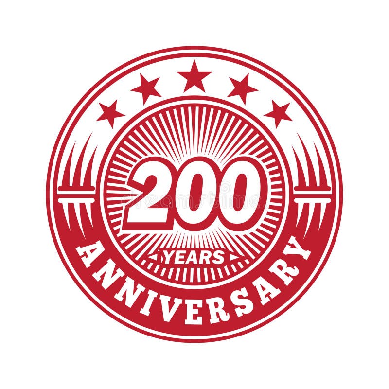 200 Years Anniversary Celebration. 200th Anniversary Logo Design ...